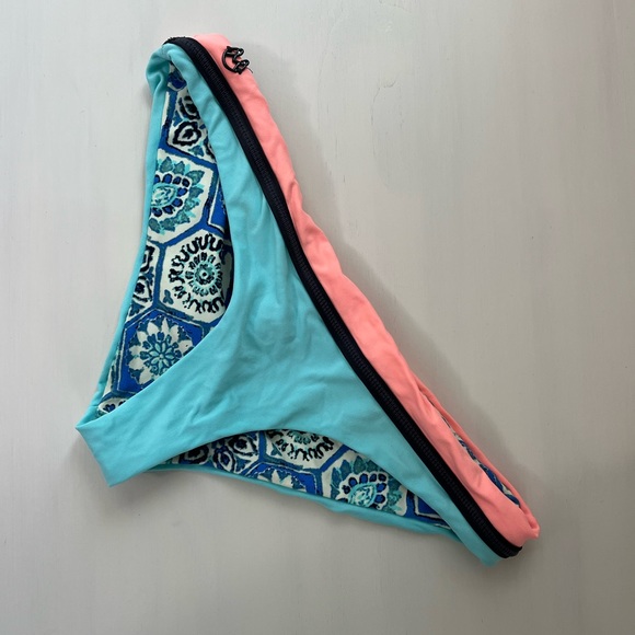 Maaji | Swim | Maaji Reversible Swim Blue Bikini Bottoms Size Medium ...